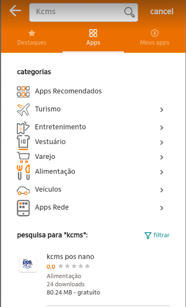 Como utilizar o sistema KCMS POS no seu smartPOS